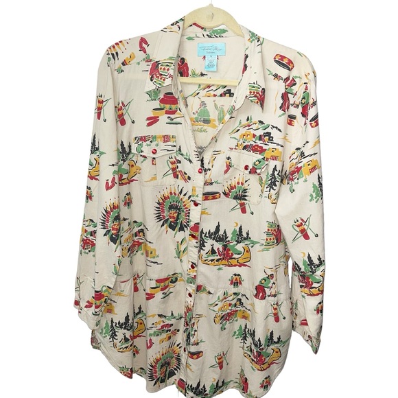 Tasha Polizzi | Tops | Tasha Polizzi Native American Print Tunic Extra ...